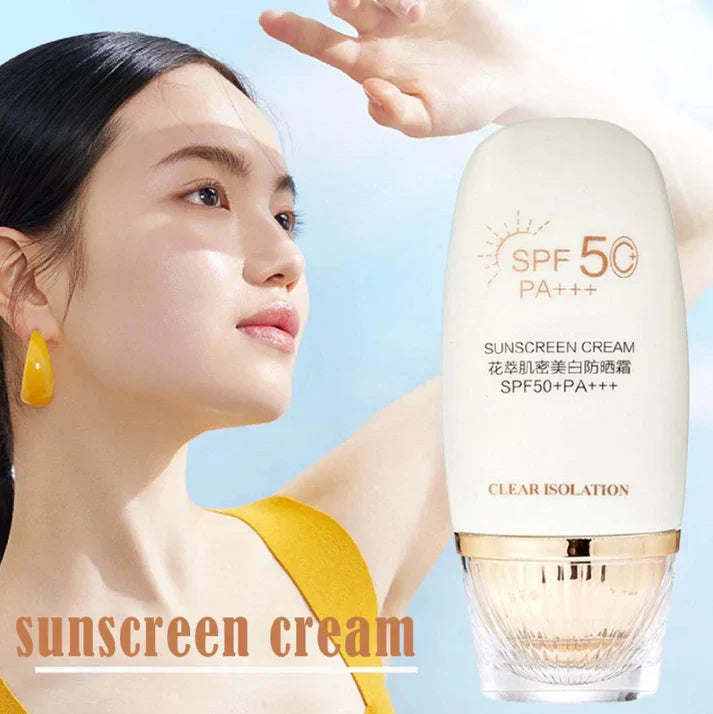 Flower Extract Skin Brightening Sunscreen Cream SPF50+ – Kovia.store